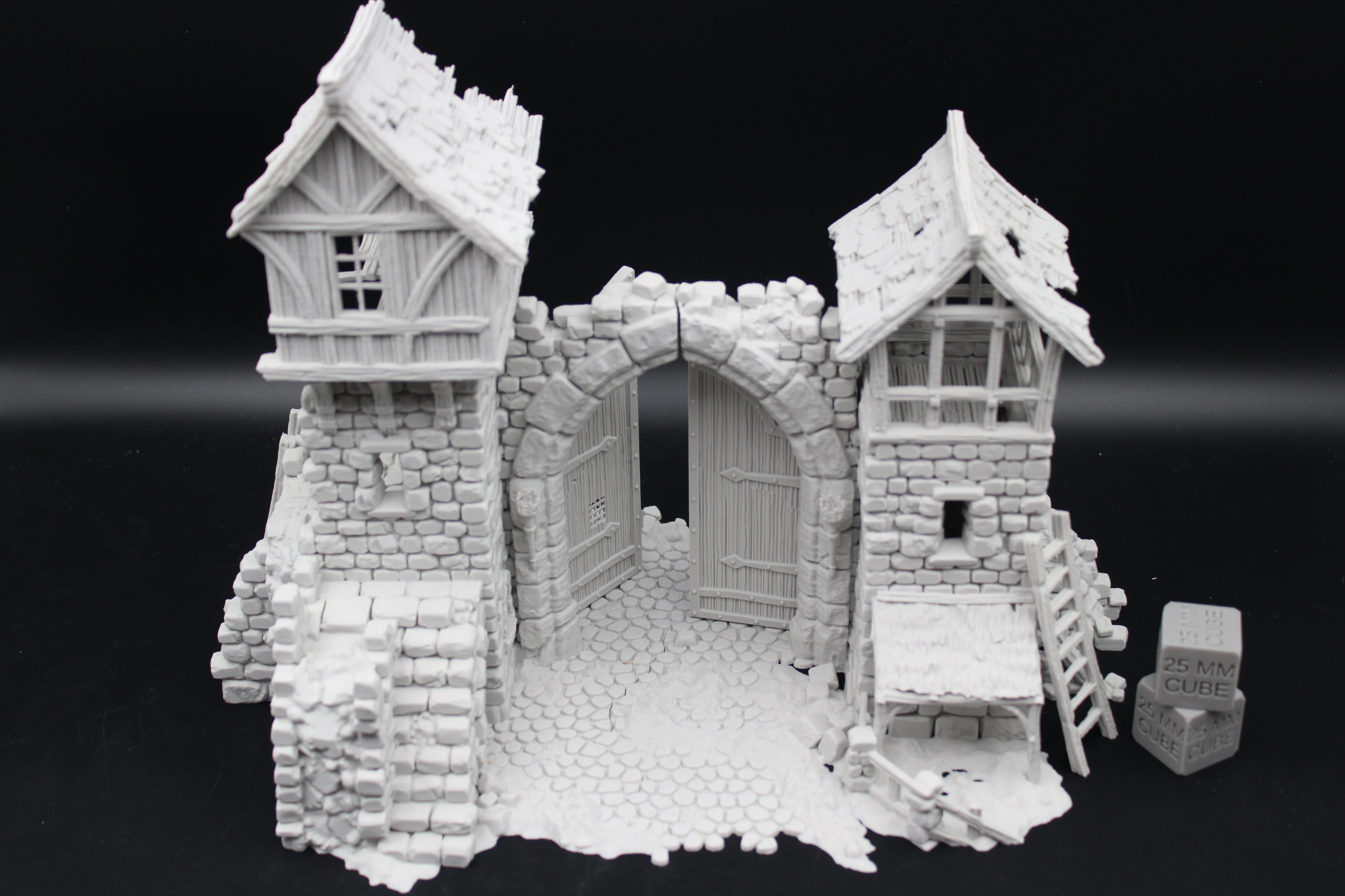 Tabletop Terrain Fantasy Tower Castle Gate Ruin Dnd RPG Wargame Skirmi ...